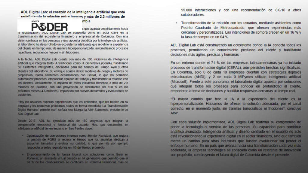 ADL Digital Lab redefine la experiencia financiera en Colombia ...